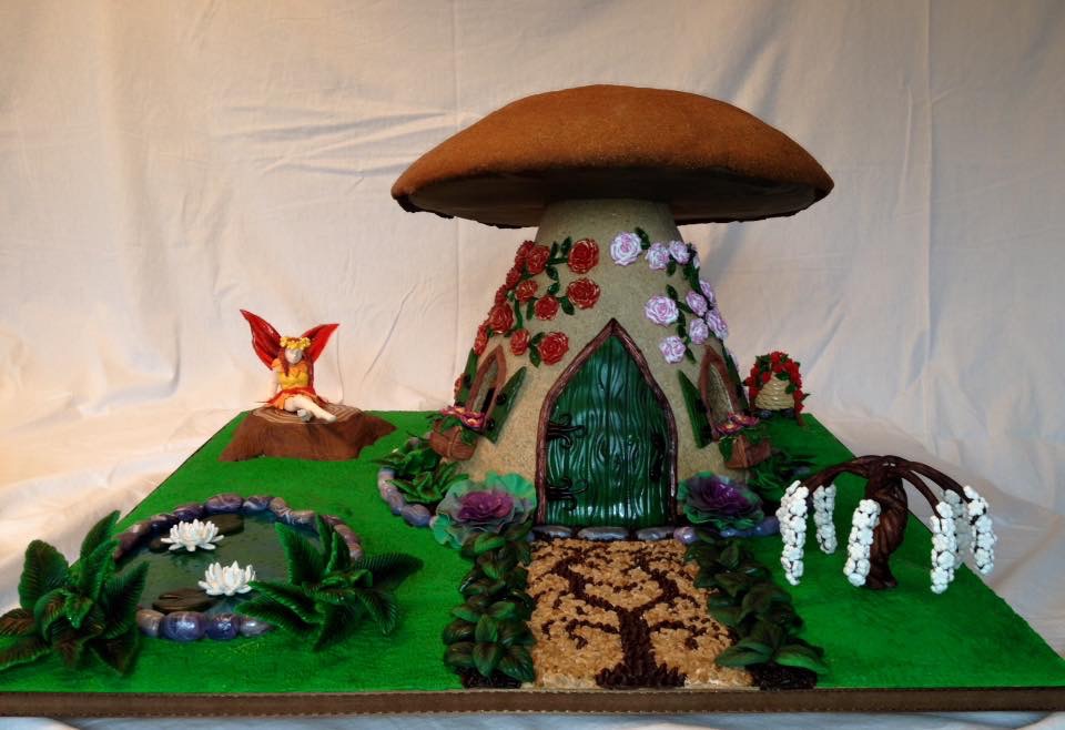 Barbara Wilson - Gingerbread fairy mushroom house